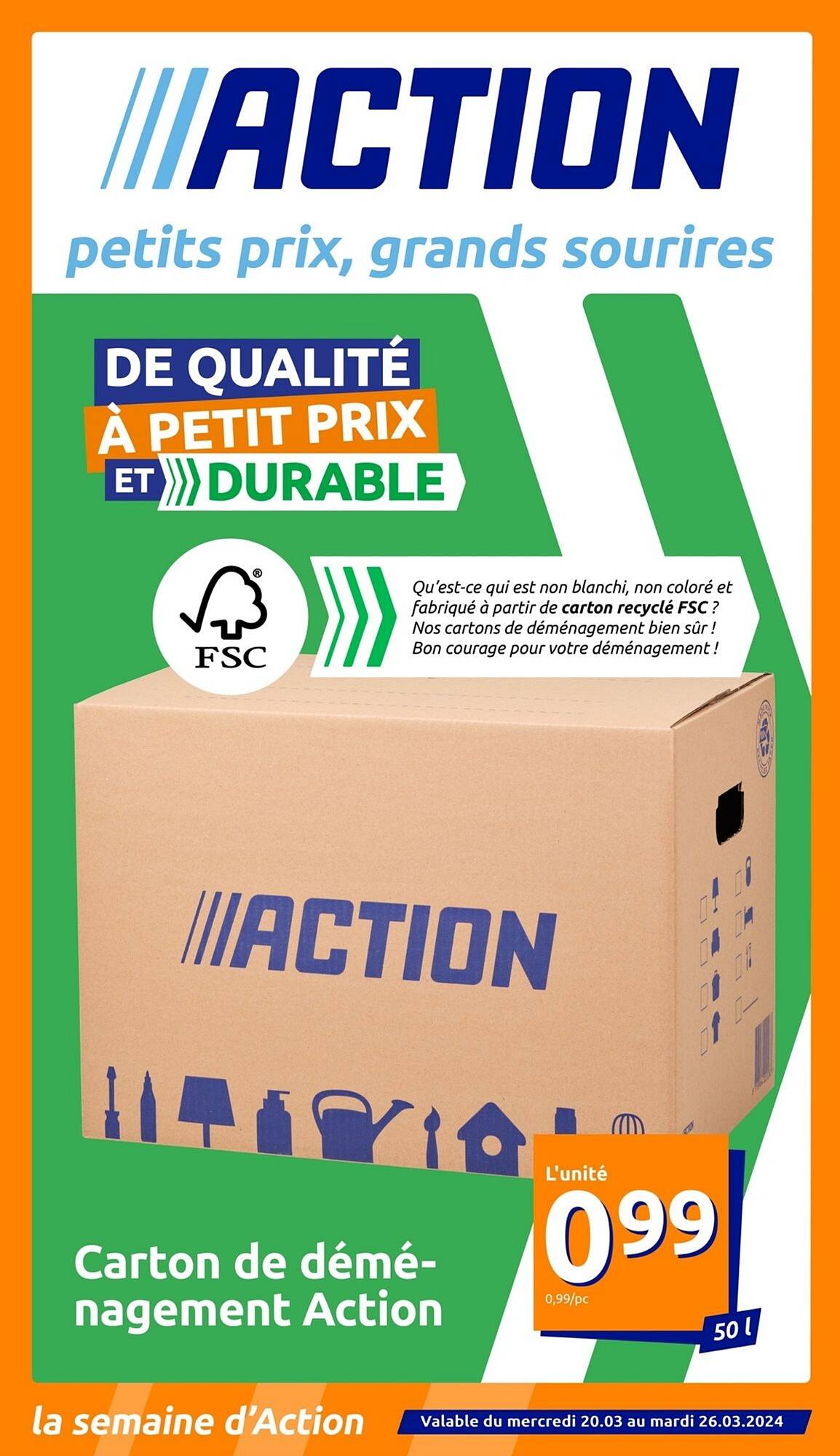 Catalogue Action en ligne du 20 au 26 mars 2024