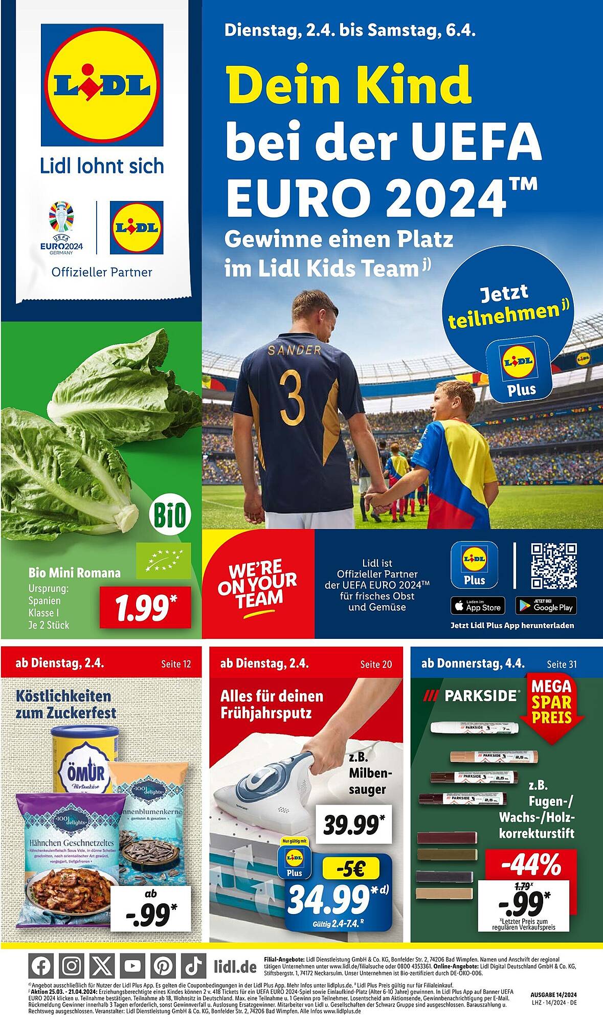 Prospekt Lidl online ab 01 bis 06 April 2024
