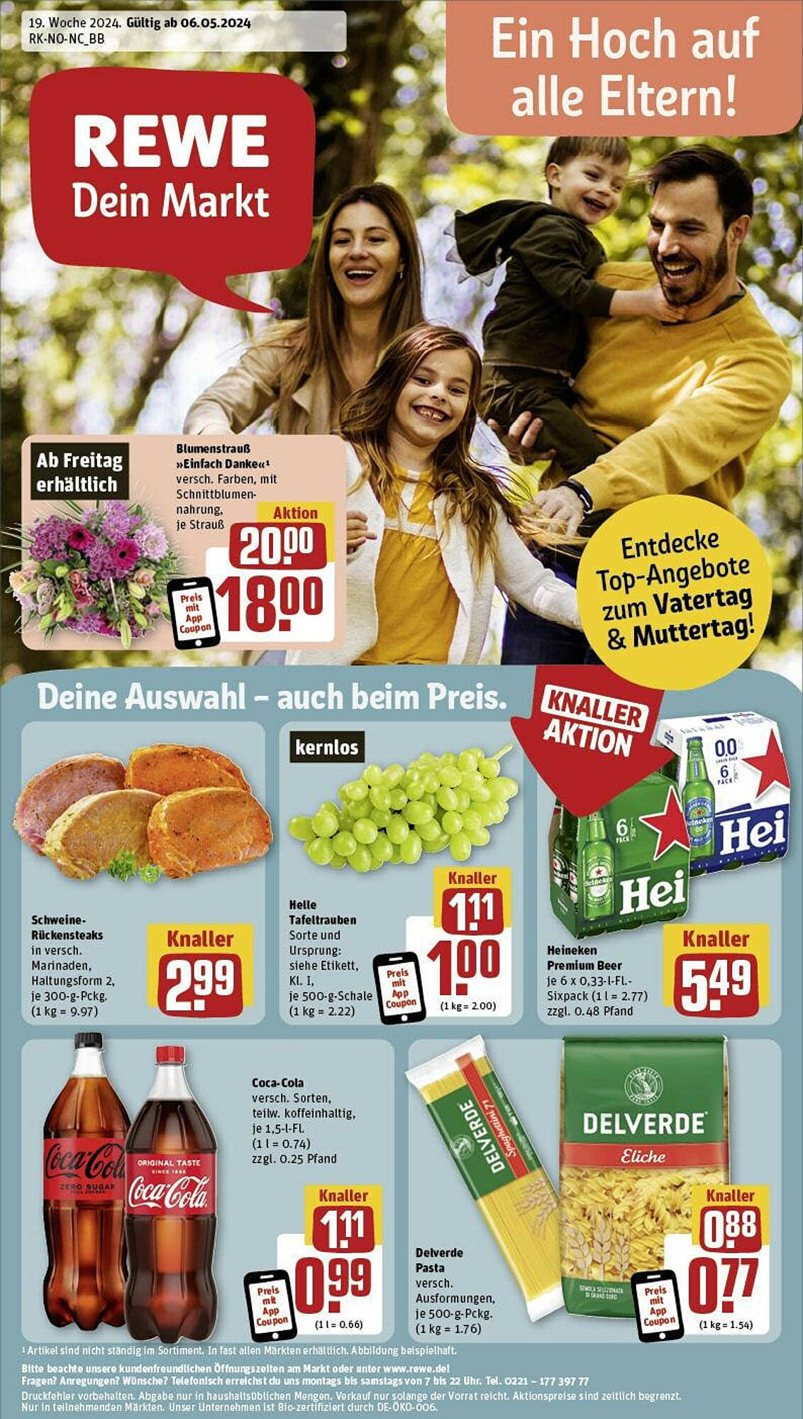 REWE Prospekte online ab 05 bis 12 Mai 2024