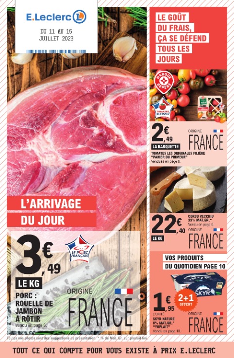 Catalogue E.leclerc En Ligne Du 11 Au 15 Juillet 2023