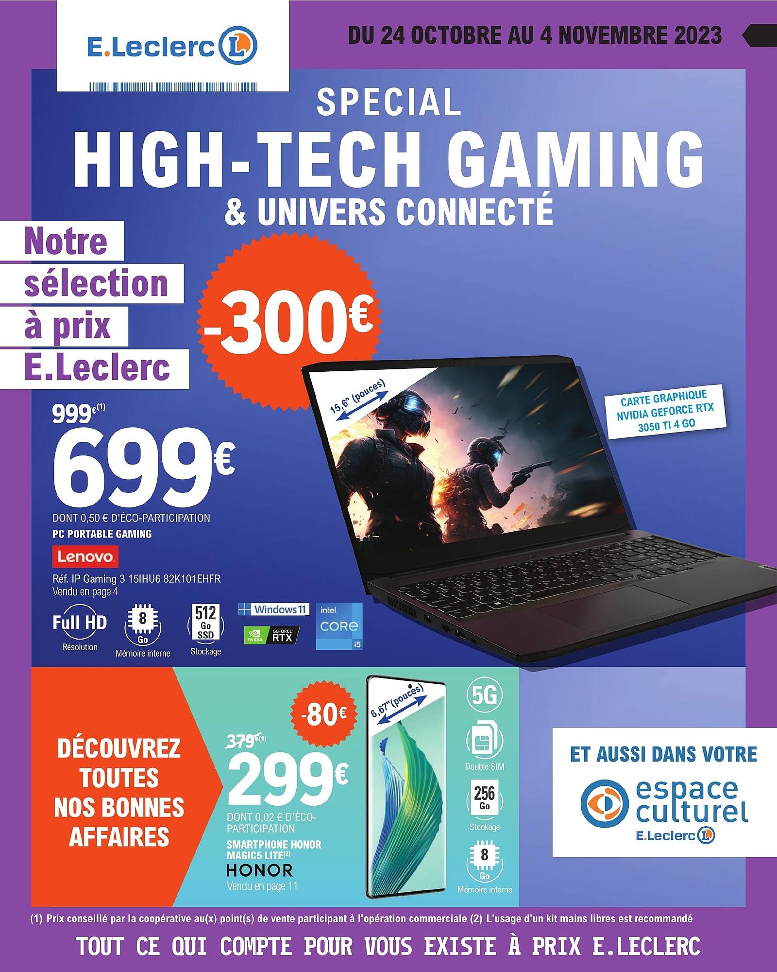 Catalogue E.leclerc En Ligne Du 24 Octobre Au 04 Novembre 2023