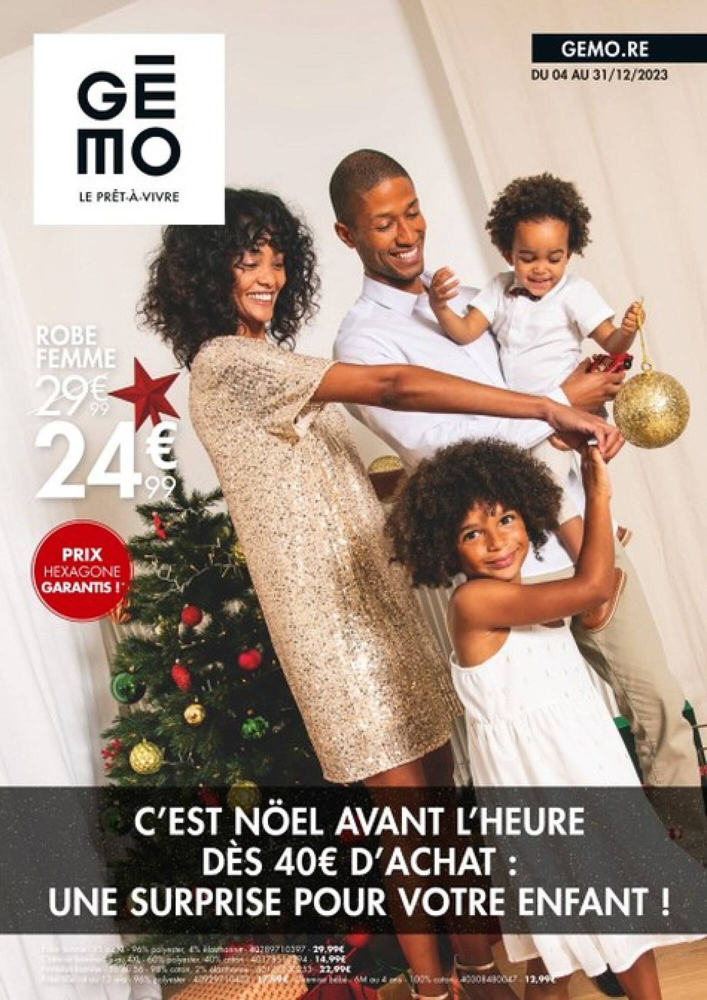 Les Offres À Ne Pas Rater - Robe Femme Dans Le Catalogue Gémo En Ligne Du 04 Au 31 Décembre 2023