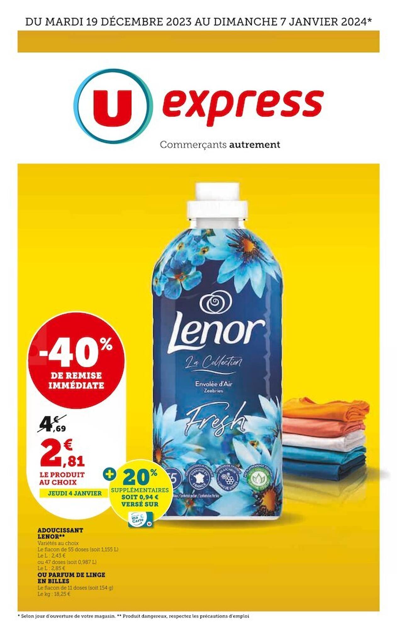 Les Offres À Ne Pas Rater - L'entretien De La Maison Dans Le Catalogue Magasins U En Ligne Du 18 ...