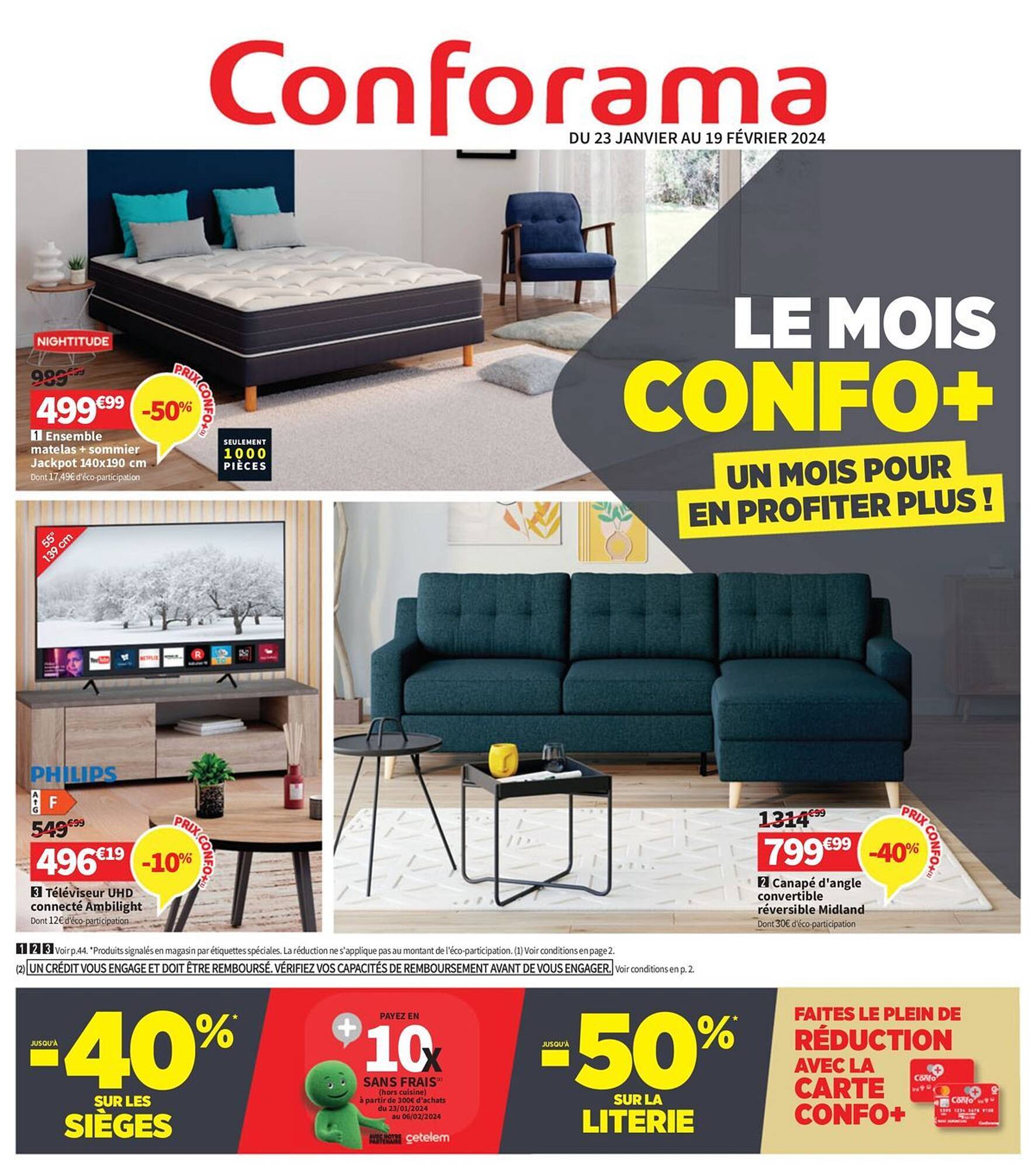 Les Offres À Ne Pas Rater - Le Mois Confo Plus Dans Le Catalogue Conforama En Ligne Du 28 ...