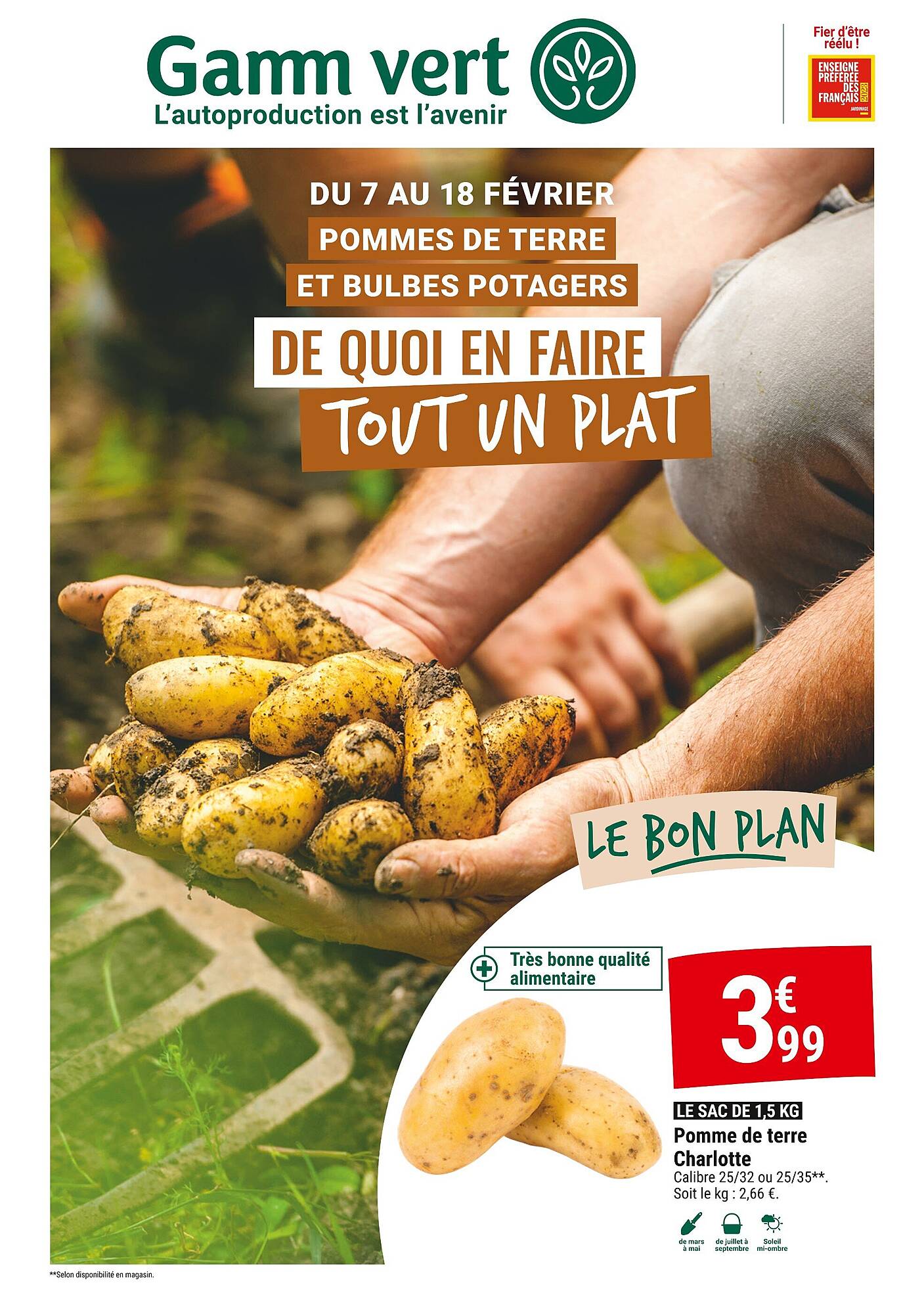 Les Offres À Ne Pas Rater - Le Bon Plan Dans Le Catalogue Gamm Vert En Ligne Du 06 Au 18 Février ...