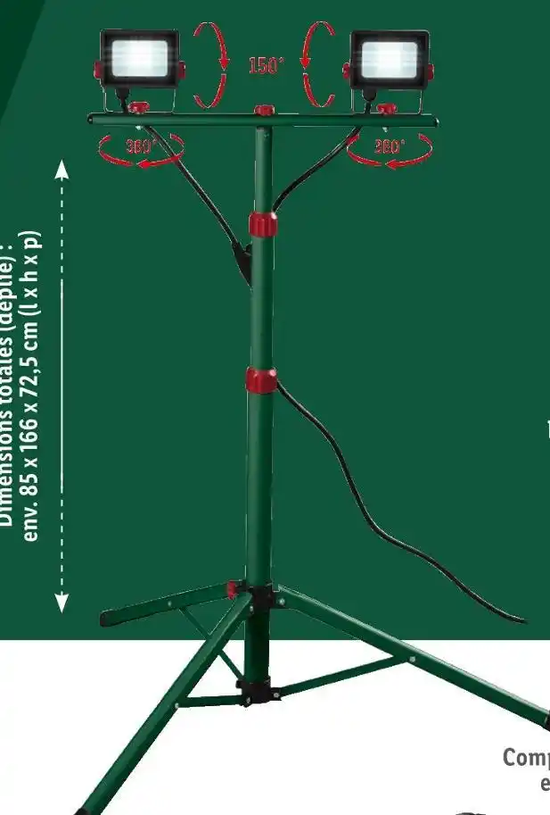 PARKSIDE Projecteur de chantier LED