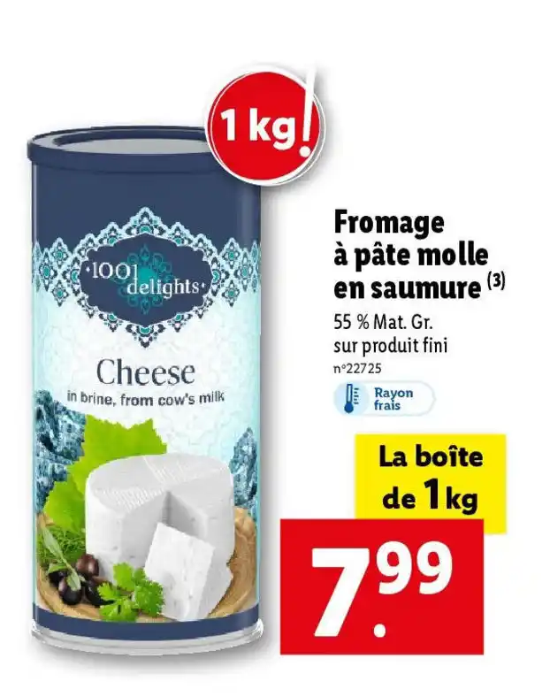 Fromage à pâte molle en saumure