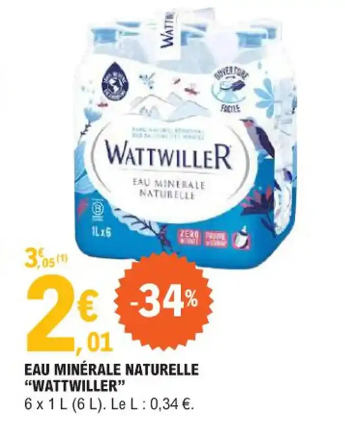 EAU MINÉRALE NATURELLE "WATTWILLER"