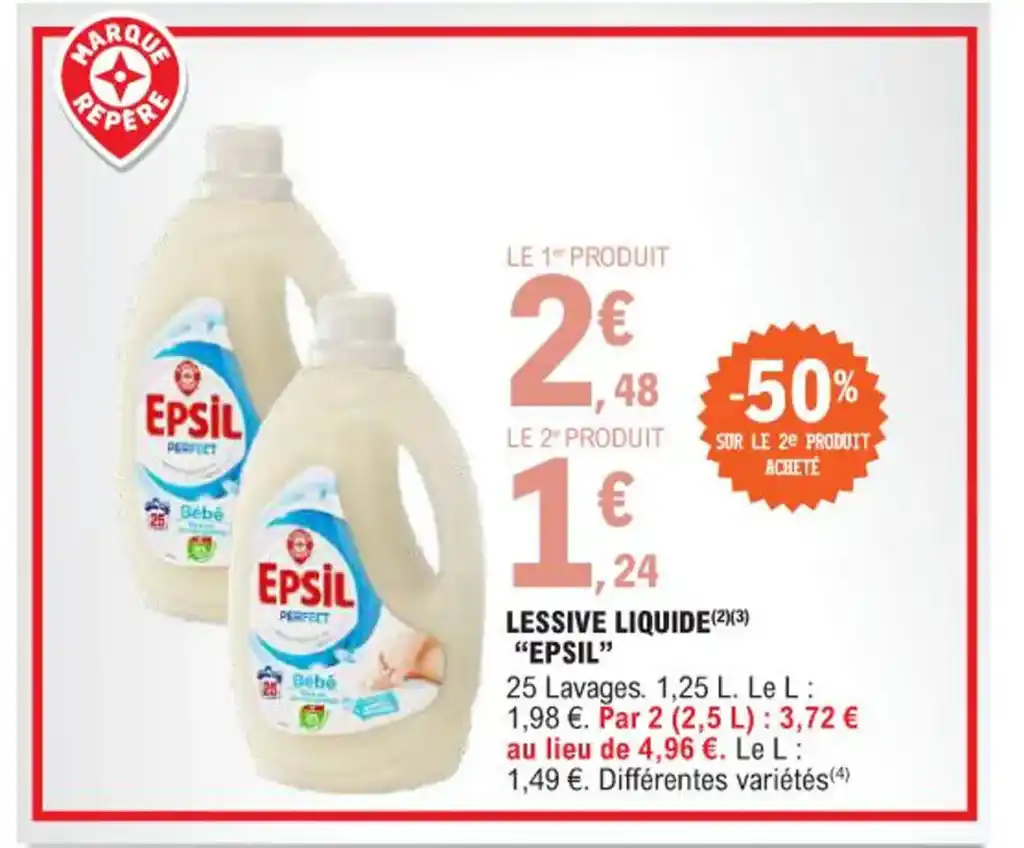 LESSIVE LIQUIDE(2)(3) "EPSIL"
