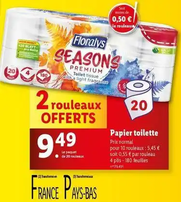 Floralys - papier toilette
