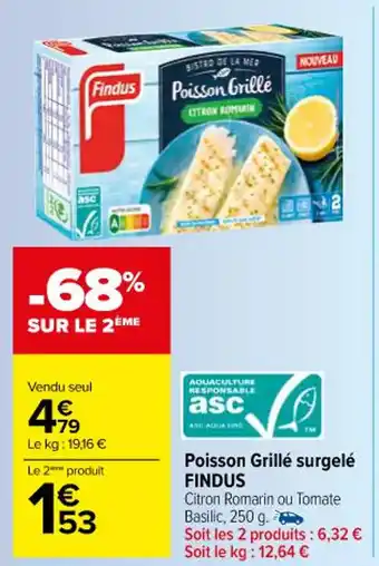 Poisson Grillé surgelé FINDUS
