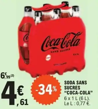 SODA SANS SUCRES “COCA-COLA”
