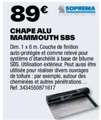 CHAPE ALU MAMMOUTH SBS