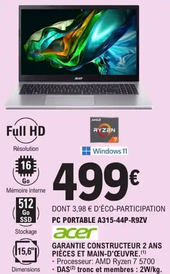 Promotion Exclusives de 2 Acer : Découvrez l'Offre incontournable