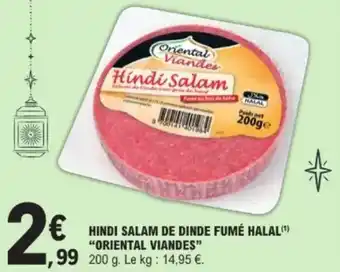 Hindi salam de dinde fumé halal oriental viandes 200 g