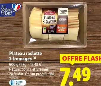 Plateau raclette 3 fromages