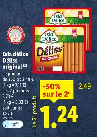 ISLA DÉLICE Déliss' original