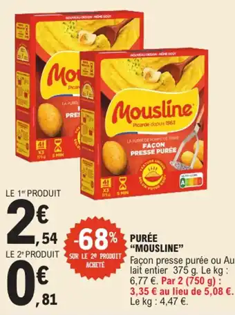 "MOUSLINE" Puree 375 g