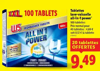 Tablettes lave-vaisselle all-in-1 power