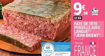 Pâté de tête persillé avec langue jean brient 1 kg